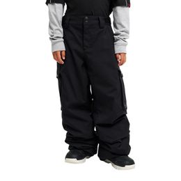 Quiksilver Kinder Snowboardhose "Young Guns Snow Down Cargo 10K", schwarz, Gr. 16, Obermaterial: 100% Polyester., Hosen