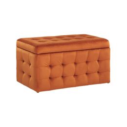 Beliani Ottomane MICHIGAN in Orange - (W) 72 x (H) 40 x (L) 42 cm | Gr.: onesize