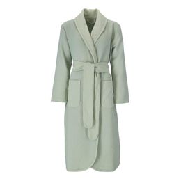 Vossen Bademantel mit Schalkragen in soft green | Gr.: M