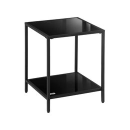 HOMCOM Beistelltisch in Schwarz 40L x 40B x 50H cm | Gr.: onesize