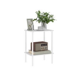 HOMCOM Couchtsich in Wei&szlig; 40L x 30B x 52,2H cm | Gr.: onesize