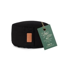 DoYourFitness Yoga-Kissen Vishnu gef&uuml;llt Buchweizen schwarz rund Schwarz | Gr.: onesize