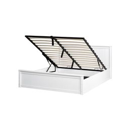 Beliani Doppelbett LAMBRES in Wei&szlig; - (W) 170 x (H) 93 x (L) 210 cm | Gr.: onesize