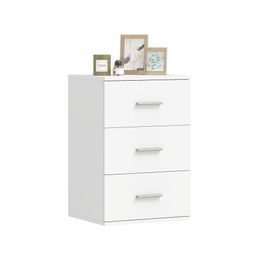 HOMCOM Nachttisch in Wei&szlig; 40L x 35B x 60H cm | Gr.: onesize