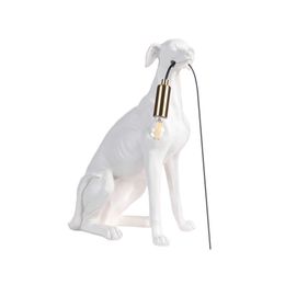 Beliani Tischleuchten SPRINT in Wei&szlig;/Messing - (W) 23 x (H) 44 x (L) 30 cm | Gr.: onesize