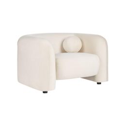 Beliani Sessel LEIREN in Wei&szlig; - (W) 111 x (H) 68 x (L) 87 cm | Gr.: onesize