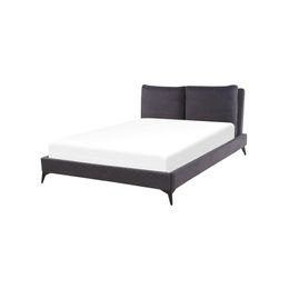 Beliani Doppelbett MELLE in Grau/Schwarz - (W) 176 x (H) 98 x (L) 233 cm | Gr.: onesize