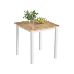 HOMCOM Esstisch in Eiche 69L x 69B x 75H cm | Gr.: onesize