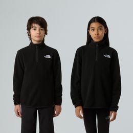 The North Face M&auml;dchen Fleeceshirt "TEEN GLACIER 1/4 ZIP PULLOVER"tnf schwarz, Gr. S, Fleece, Obermaterial: 100% Polyester, Shirts
