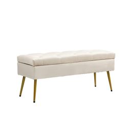 HOMCOM Sitzbank in Beige 102L x 35B x 43H cm | Gr.: onesize