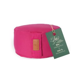 DoYourFitness Yoga-Kissen Vishnu gef&uuml;llt Dinkelspelz pink rund Rosa | Gr.: onesize