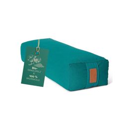 DoYourFitness Yoga-Bolster Paravati gef&uuml;llt Dinkelspelz dunkelgr&uuml;n eckig gr&uuml;n | Gr.: onesize