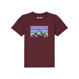 Watabout.kids T-Shirt 'Landscape' Jungen Gr&ouml;&szlig;e 116 t&uuml;rkis / karamell / lavendel / merlot