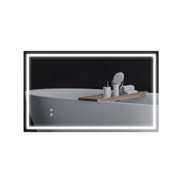 HOMCOM Badspiegel in Silber 100L x 60B x 3H cm | Gr.: onesize
