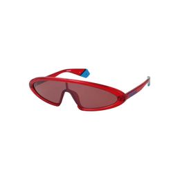 Polaroid Unisex Sonnenbrille Mono-Objektiv Rot | Gr.: onesize