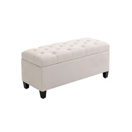 HOMCOM Sitzbank in Cremewei&szlig; 100L x 40B x 44H cm | Gr.: onesize