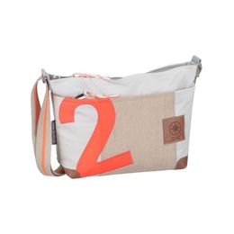 360grad 360 grad Beuteltasche Deern L&uuml;tt in Weiss/Sand/Zahl Orange | Gr.: onesize