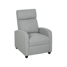 HOMCOM Relaxsessel in Hellgrau 69L x 88B x 101H cm | Gr.: onesize