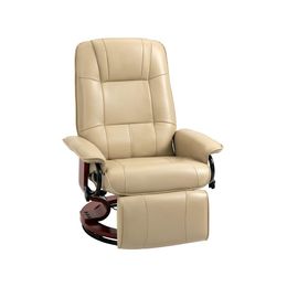 HOMCOM Relaxsessel in Cremewei&szlig; 78L x 87B x 100H cm | Gr.: onesize
