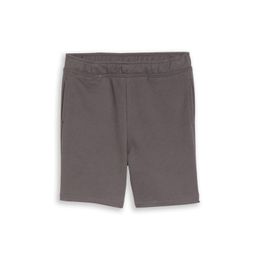 Tom Tailor M&auml;dchen Sweatshortsschwarz urban grau, Gr. 110, unifarben, Jersey, Obermaterial: 70% Baumwolle, 30% Polyester. Futter: 100% Baumwolle,