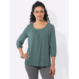 WITT WEIDEN Druck-Shirt in salbei-graphit-bedruckt | Gr.: 38