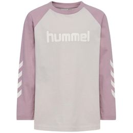 Hummel Shirt Jungen Gr&ouml;&szlig;e 122/128 sand / flieder