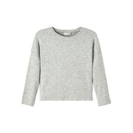 name it M&auml;dchen Strickpullover Grey Melange-116 | Gr.: 116