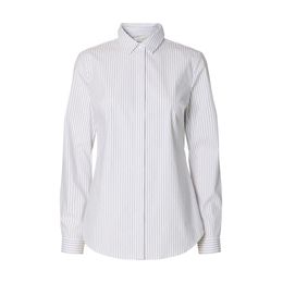 Selected Femme Strukturiertes Slim Fit Hemd mit Hemdkragen in Bright White | Gr.: 34