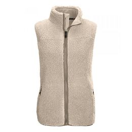 Killtec KOW 7 Damen Sherpa-Fleeceweste beige 46 - Damenjacken