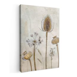 OnlyWow Leinwand Bilder Blumen | Gr.: 20 x 30 cm