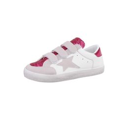 Ital-Design Freizeitschuh in Wei&szlig; und Pink | Gr.: 37
