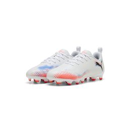 Fu&szlig;ballschuh FUTURE 8 PLAY FG/AG Jr in Puma white-Puma black-glowing red | Gr.: 13