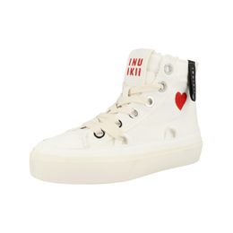INUIKII Sneaker 'Matilda' Damen Gr&ouml;&szlig;e 39 creme / rot / schwarz