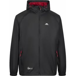 Trespass Regenjacke "Qikpac Jacket Packaway Jacket" in Schwarz | Gr.: M