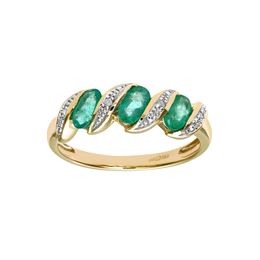 Diamant Leternel Ring Damen Gr&ouml;&szlig;e 47 gold