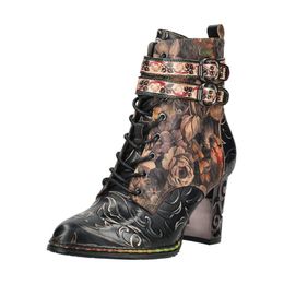 Laura Vita Stiefelette in Schwarz Kombi | Gr.: 36