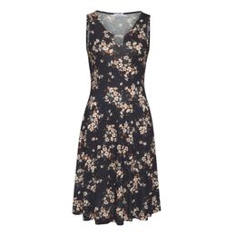 Lascana Jerseykleid in marine-koralle bedruckt | Gr.: 36