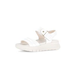 Gabor Plateau Sandalen in creme | Gr.: 39