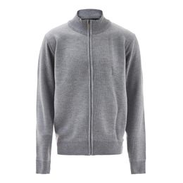 nowles Herren Cardigan in Hellgrau Melange | Gr.: XXL