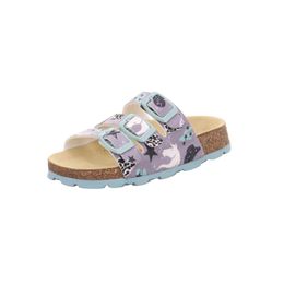 Superfit Tieffu&szlig;bett Pantolette FUSSBETTPANTOFFEL in Lila/Mehrfarbig | Gr.: 24