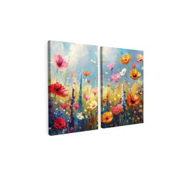 OnlyWow Leinwandbild 2er Set | Gr.: 80 x 60 cm