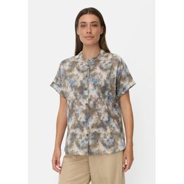 Camel Active Baumwollbluse mit kurzen &Auml;rmeln in Mehrfarbig | Gr.: S