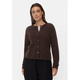 Camel Active Strickjacke mit gerader Passform in Braun | Gr.: 4XL
