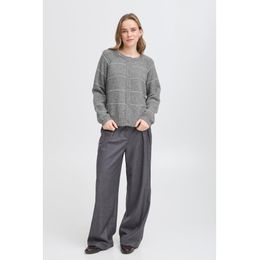 Fransa Strickjacke FRKENDRA Regular fit in Asphalt melange mix | Gr.: XXL
