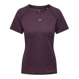 Newline Performance Shirt 'Active' female size M mottled purple / Off white