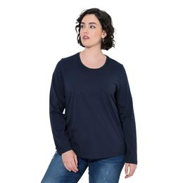 Ulla Popken Shirt in marine | Gr.: 50-52