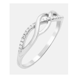 Diamant L'&eacute;ternel Ring aus 375 Wei&szlig;gold mit Diamant | Gr.: 52