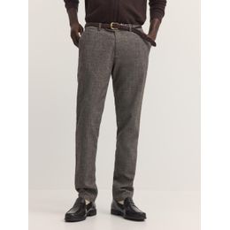 Bugatti Herren Chinohose "Modern Fit", grau, Gr. 40, unifarben, 52% Baumwolle, 29% Polyester, 16% Viskose, 3% Elasthan, Hosen, Modern Fit Baumwollmix