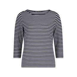 Betty Barclay Basic Shirt mit Ringel in Dunkelblau/Wei&szlig; | Gr.: 44