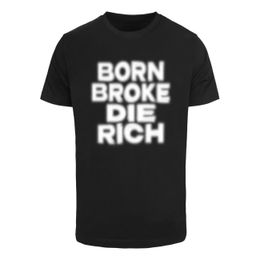 MisterTee Herren T-Shirt "MisterTee Born And Die Tee", schwarz, Gr. M, bedruckt, 100% Baumwolle, Shirts